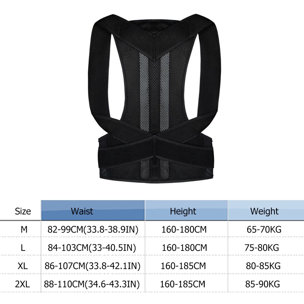 Back Support Posture Belt Corrector Shoulder Brace... – Grandado