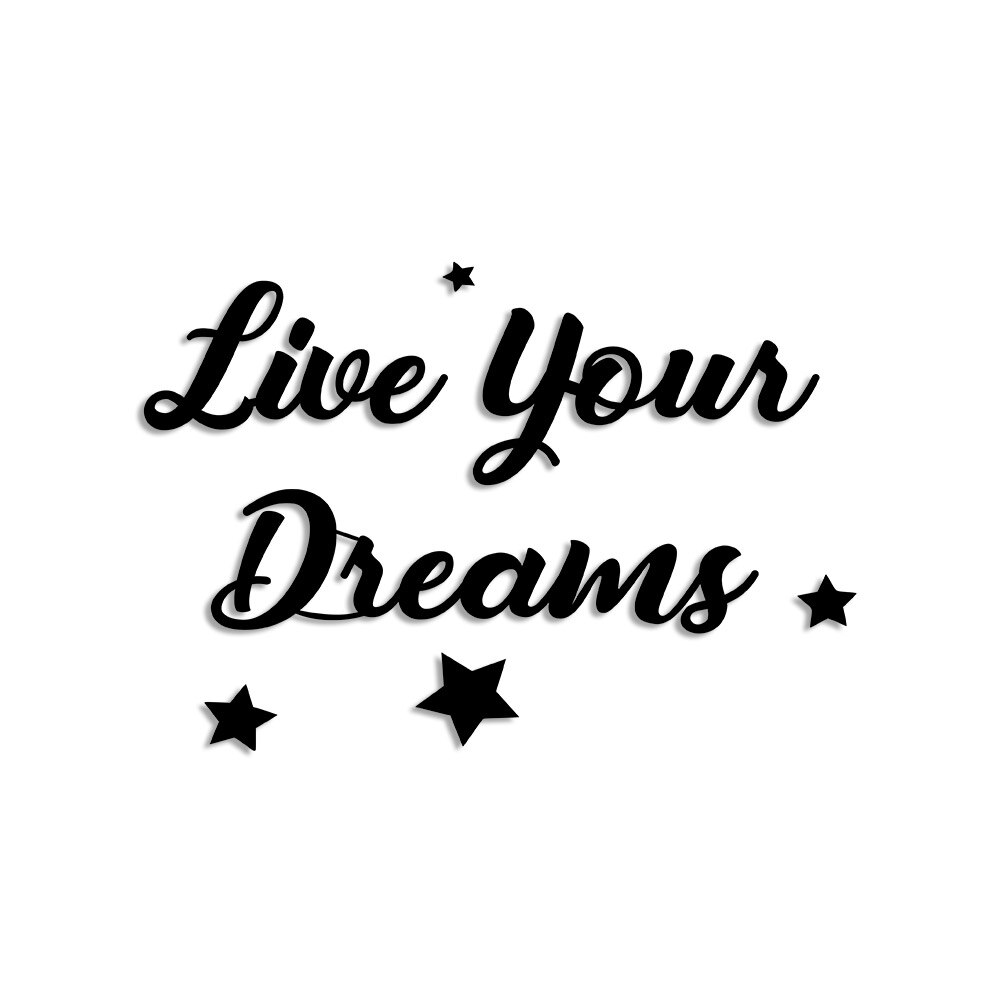 Live Yours Dreams Wall Room Home Accessory Wooden ... – Grandado