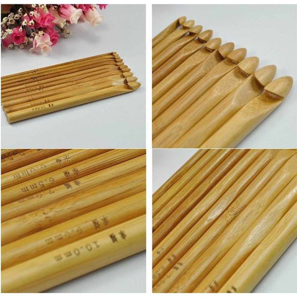 3 Mm-10Mm 12 Stks/partij Verkoolde Ronde Bamboe Ha... – Vicedeal