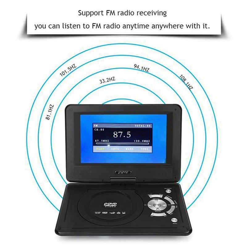 TTKK Portable HD DVD Player, 9.8 Inches Car DVD Pl... – Vicedeal