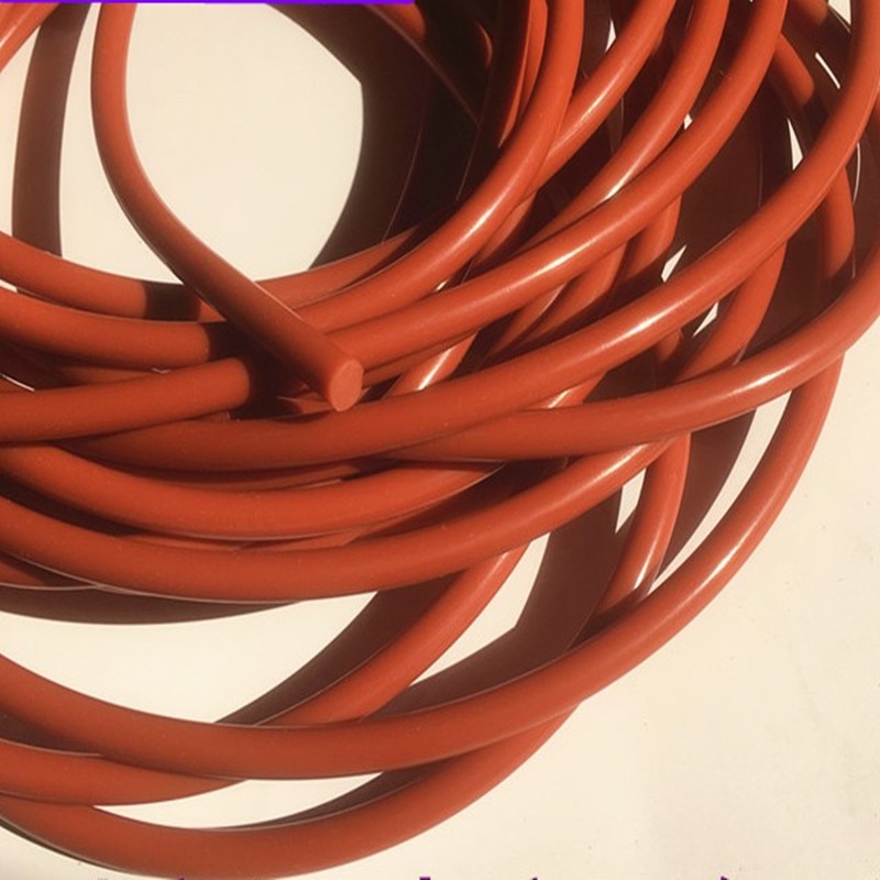 RED Silicone Rubber Diameter 1 1.5 2 3 4 5 6 7 8 9... – Vicedeal