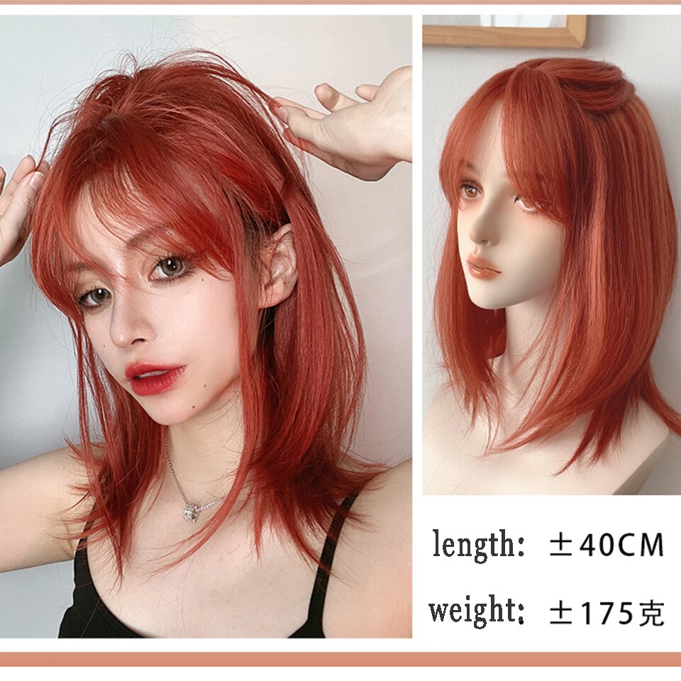 HOUYAN Female short hair wig synthetic high temper... – Grandado