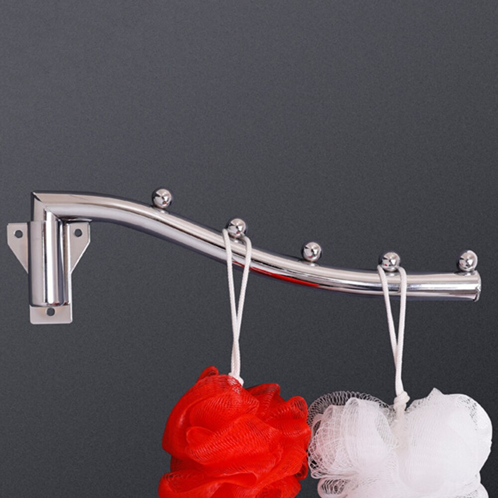 Stainless Steel Wall Mount Clothes Hanger Rack Hoo... – Grandado