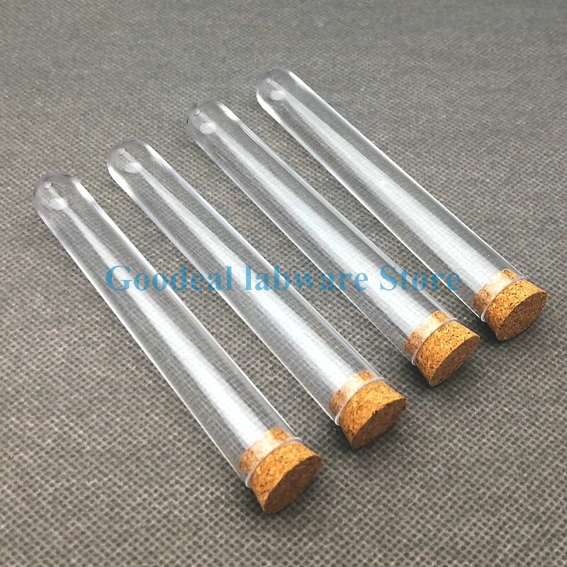 24pcs 15x100mm Lab Transparent Plastic Round Botto... – Vicedeal