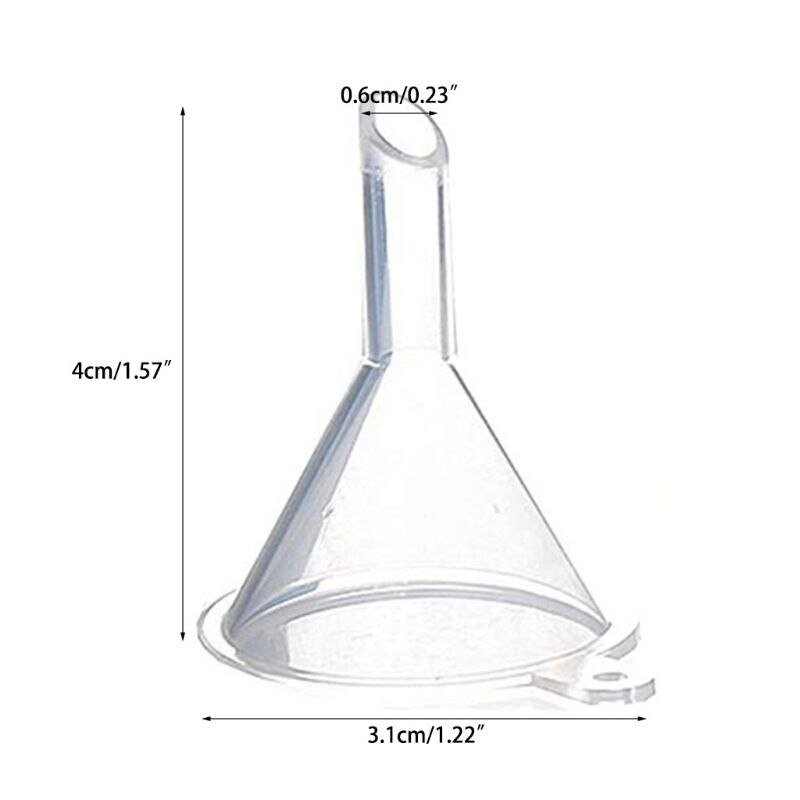 100 Pcs Mini Trechter, Clear Plastic Trechters Mul... – Grandado