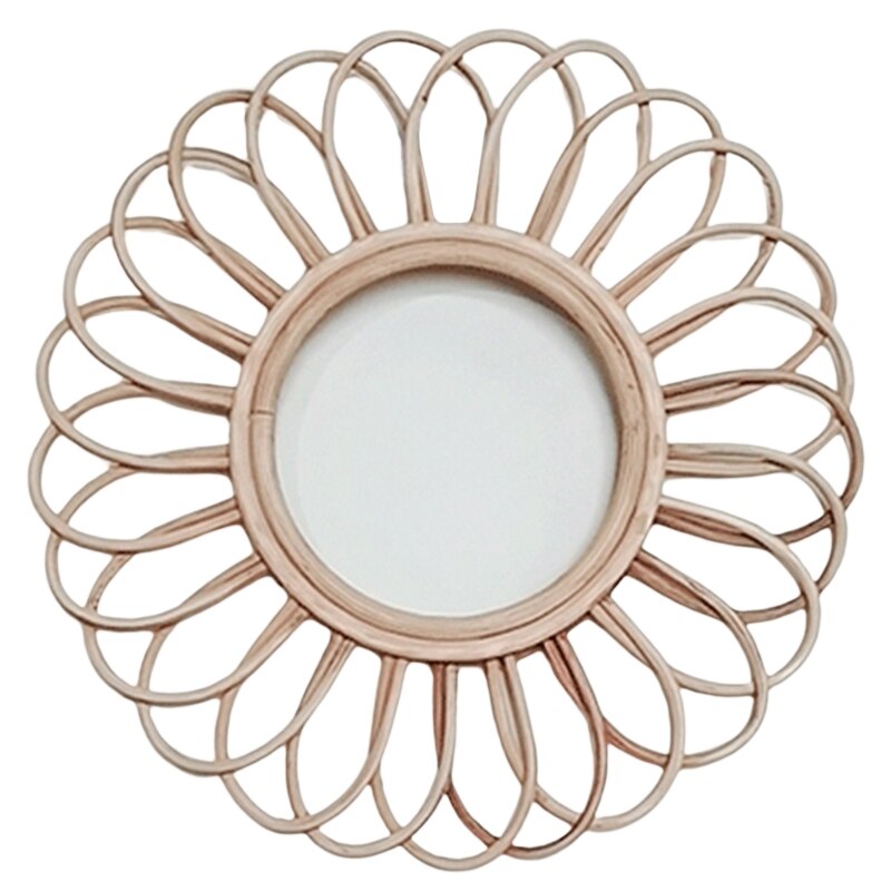 Rotan Art Decor Bloem Frame Make-Up Spiegel Dressi... – Grandado