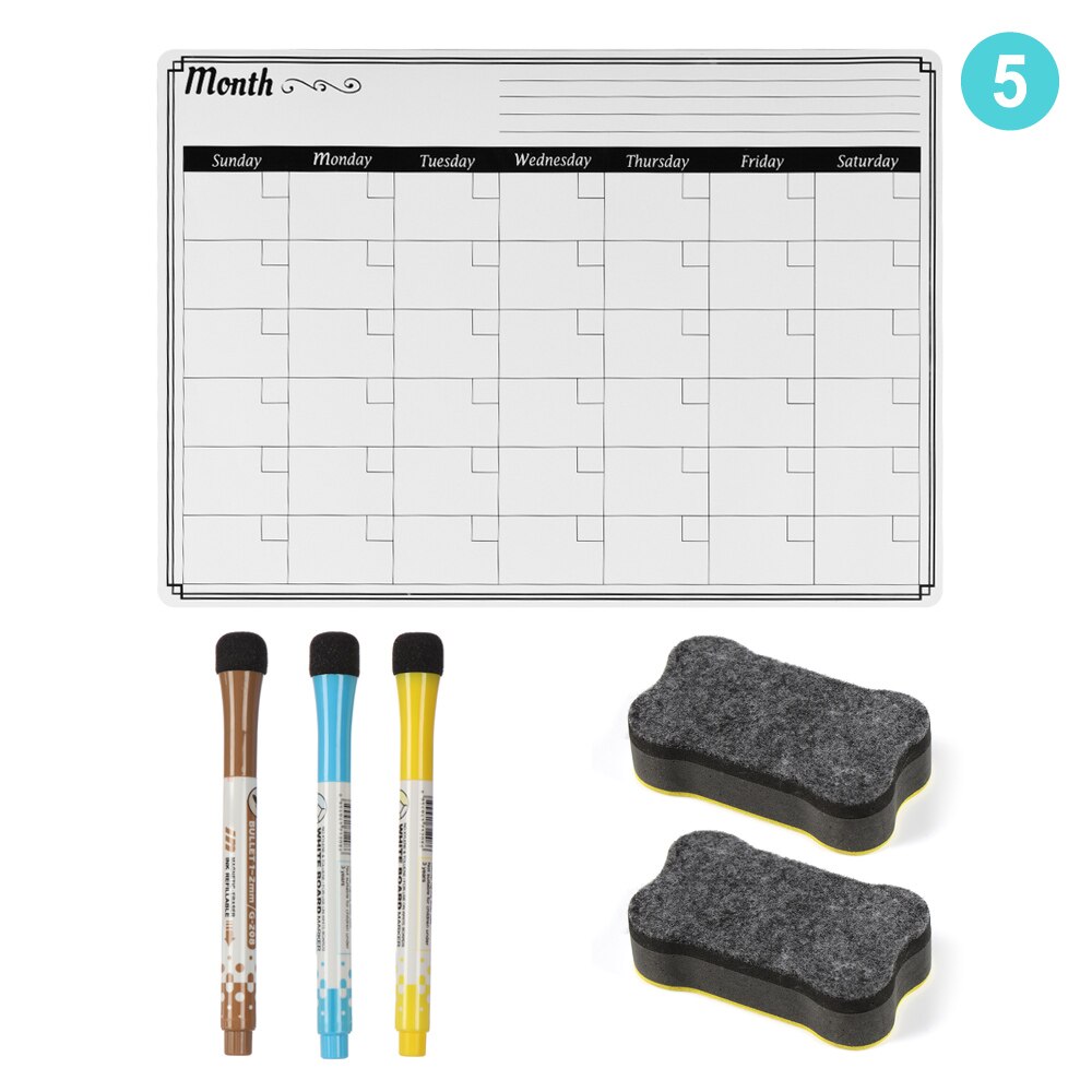 A3 Size Magnetic Reusable Monthly Weekly Planner C... – Grandado