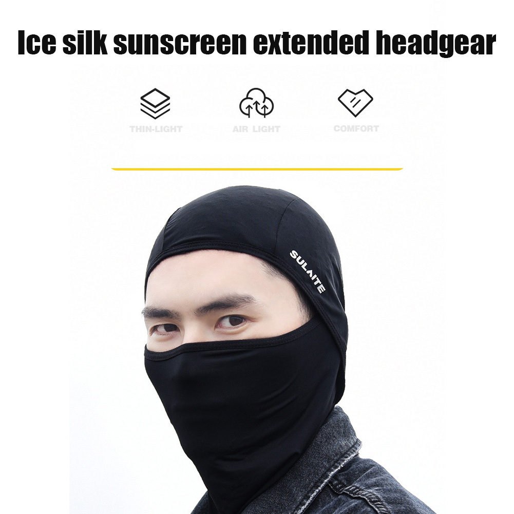 SULAITE Breathable Motorcycle Ice Silk Headgear Fu... – Grandado