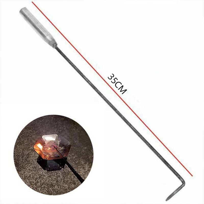 Long Open Hook Fire Pit Poker Fireside Coal Stove ... – Grandado
