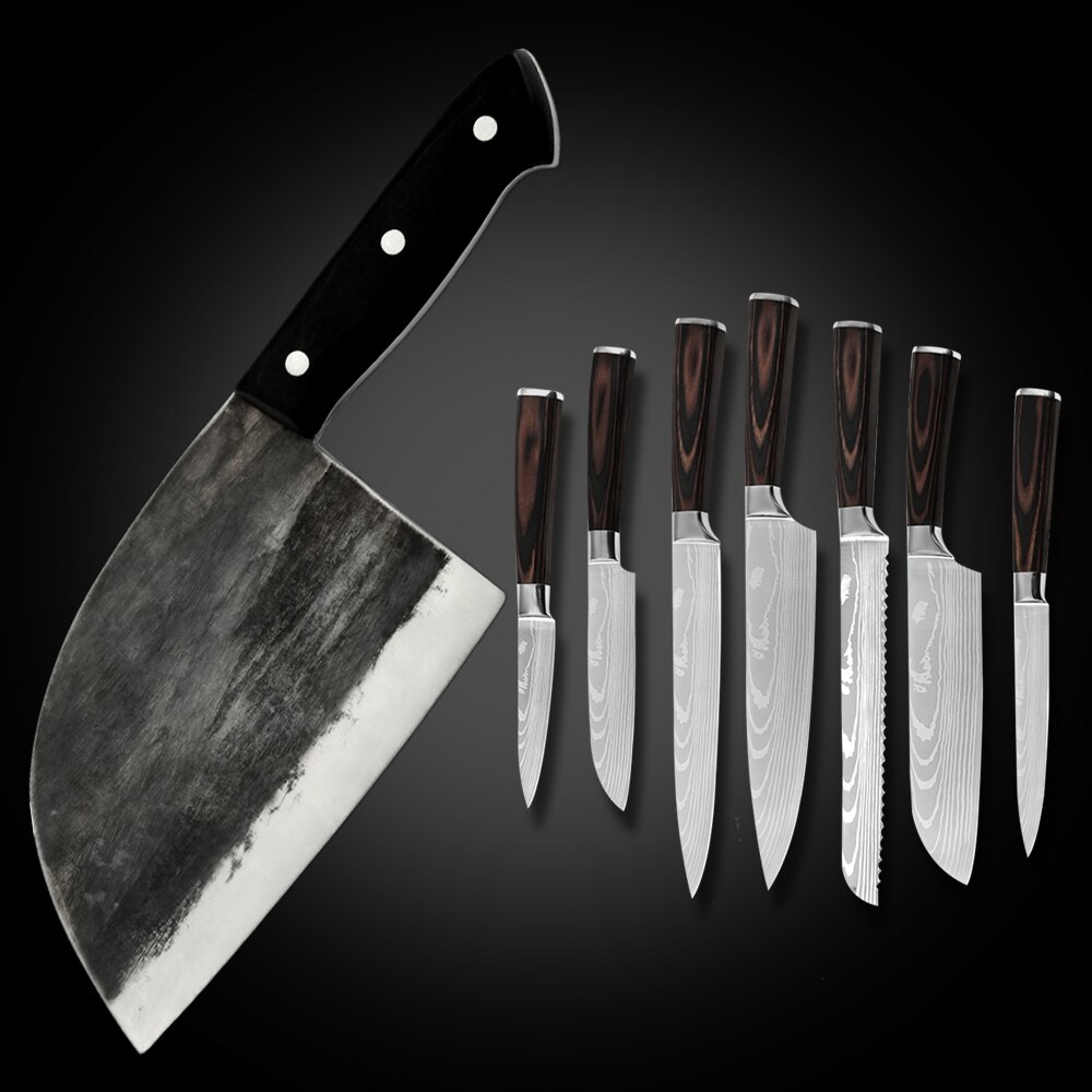 Kitchen Stainless Steel Knives Set Forged Serbian ... – Grandado