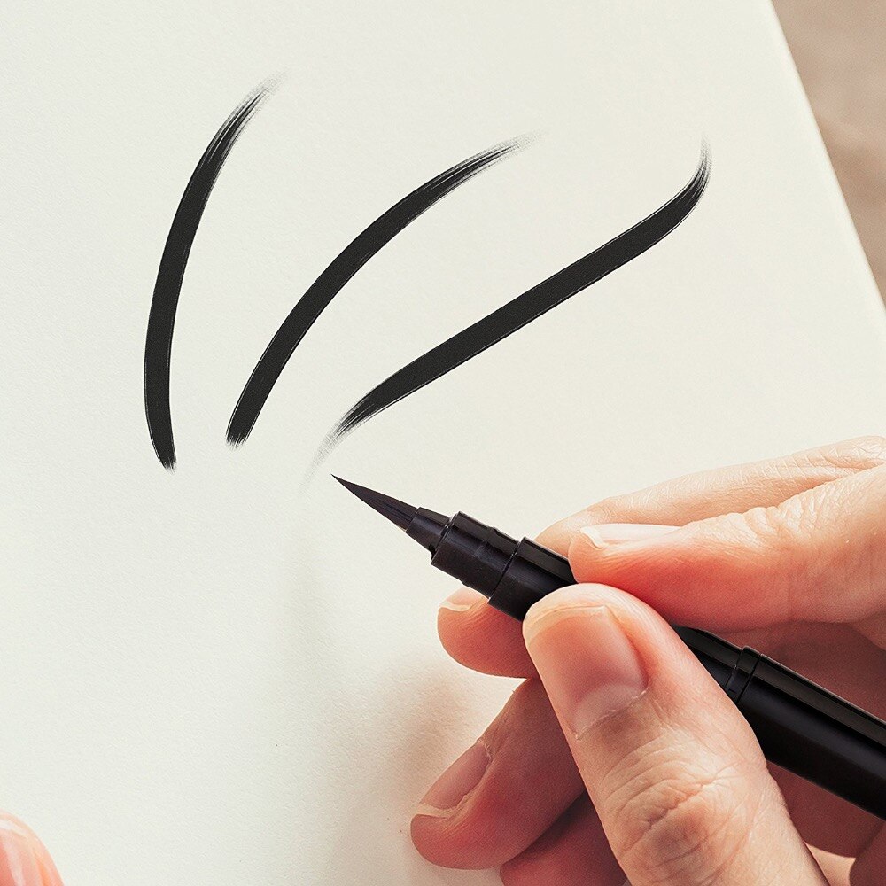 1Set Pentel Arts Pocket Zachte Borstel Kalligrafie... – Grandado