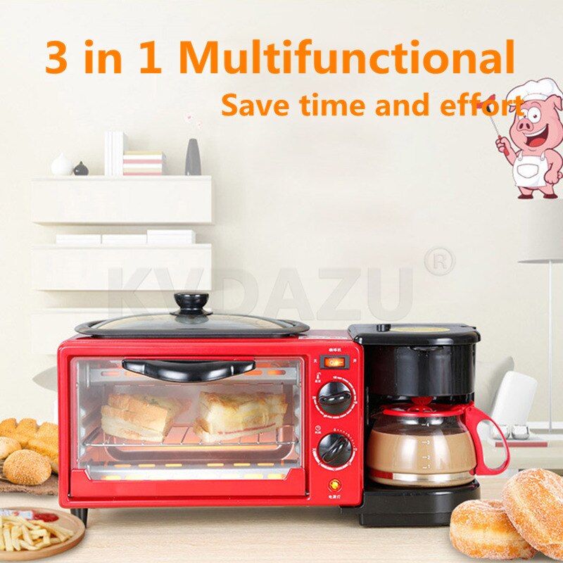 Multi-functional 3 in1 Breakfast Machine coffee te... – Vicedeal