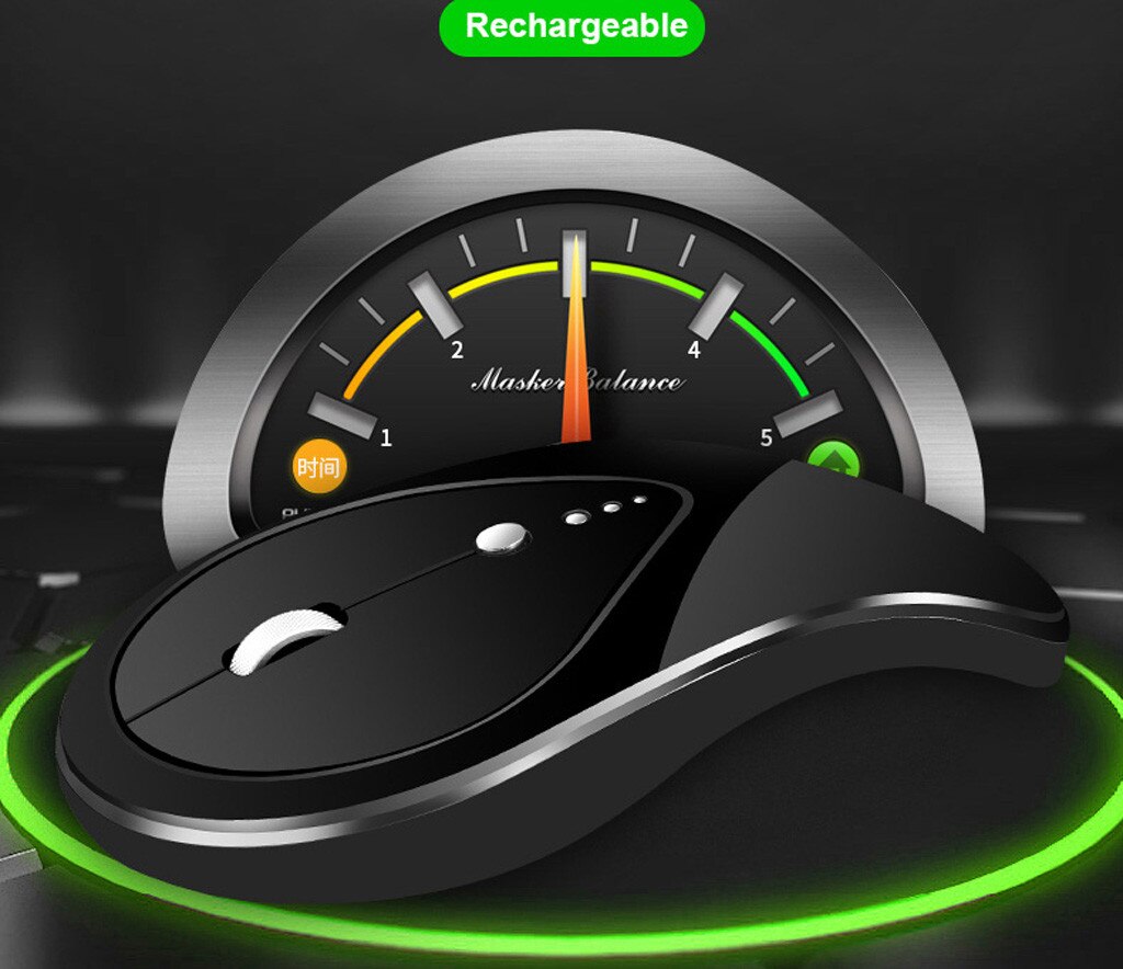 2.4G 1600DPI 4 Buttons Wireless Rechargeable LED B... – Grandado