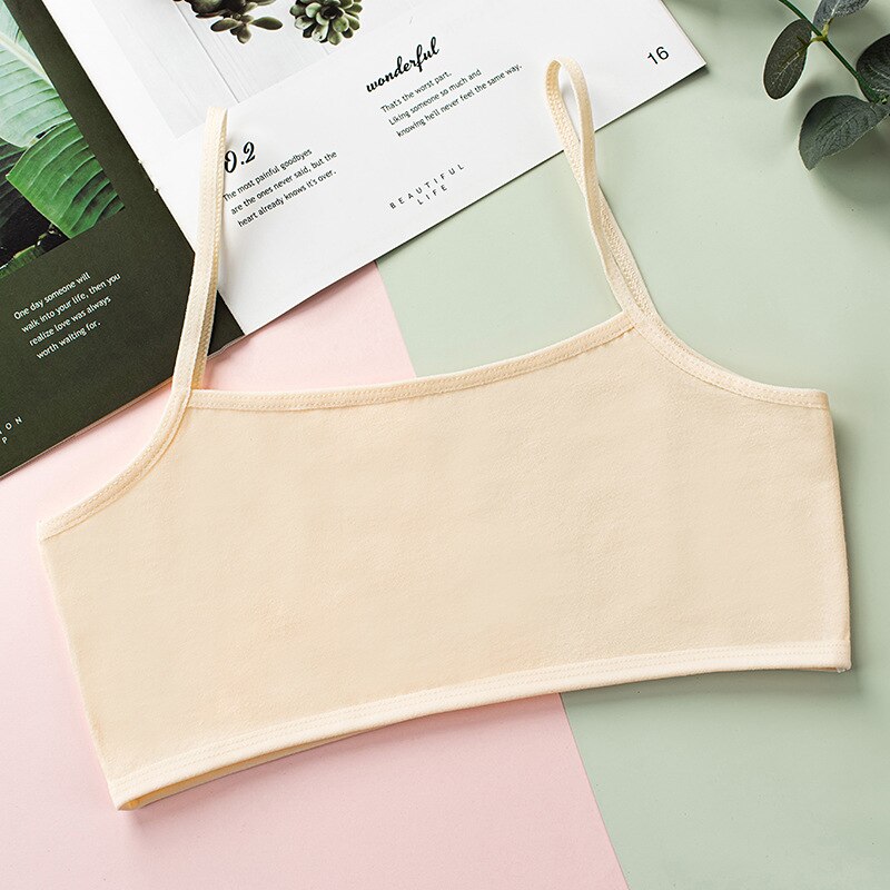 3Pcs Cotton Camisole Single Layer Girly Vest Train... – Grandado