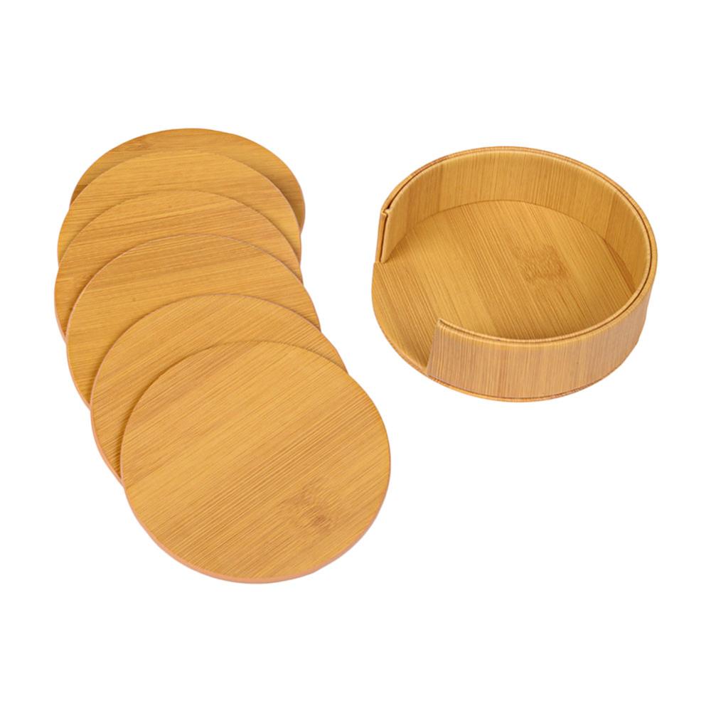 6PCS coaster rounded edge with storage shelf Reusa... – Vicedeal