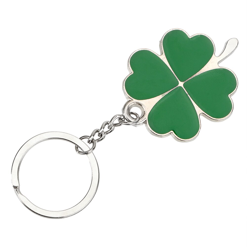 Green Leaf Car Keychain Keyring Lucky Key Chain Pu... – Grandado