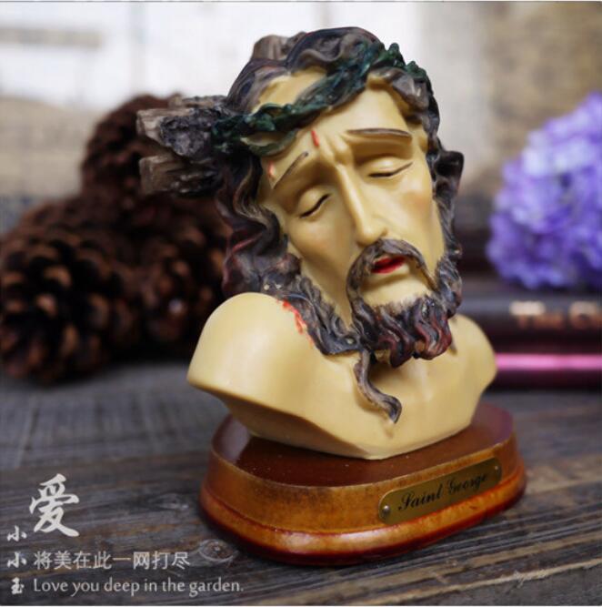 [CHRISTIAN : JESUS' HEAD] RELIGIOUS DECORATIONS FA... – Grandado