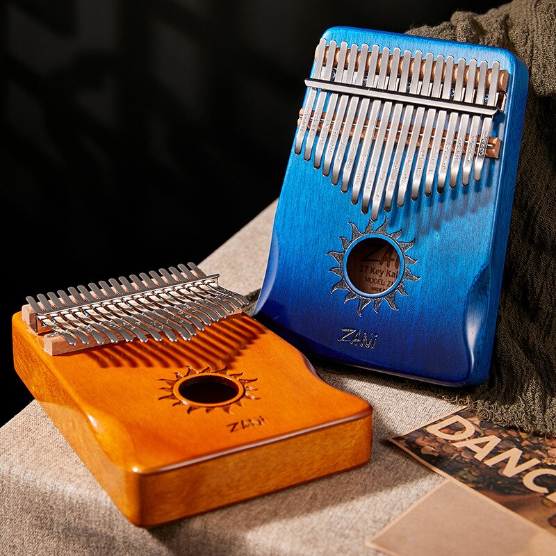 cega kalimba 17 key mahogany thumb piano mbira mus... – Grandado