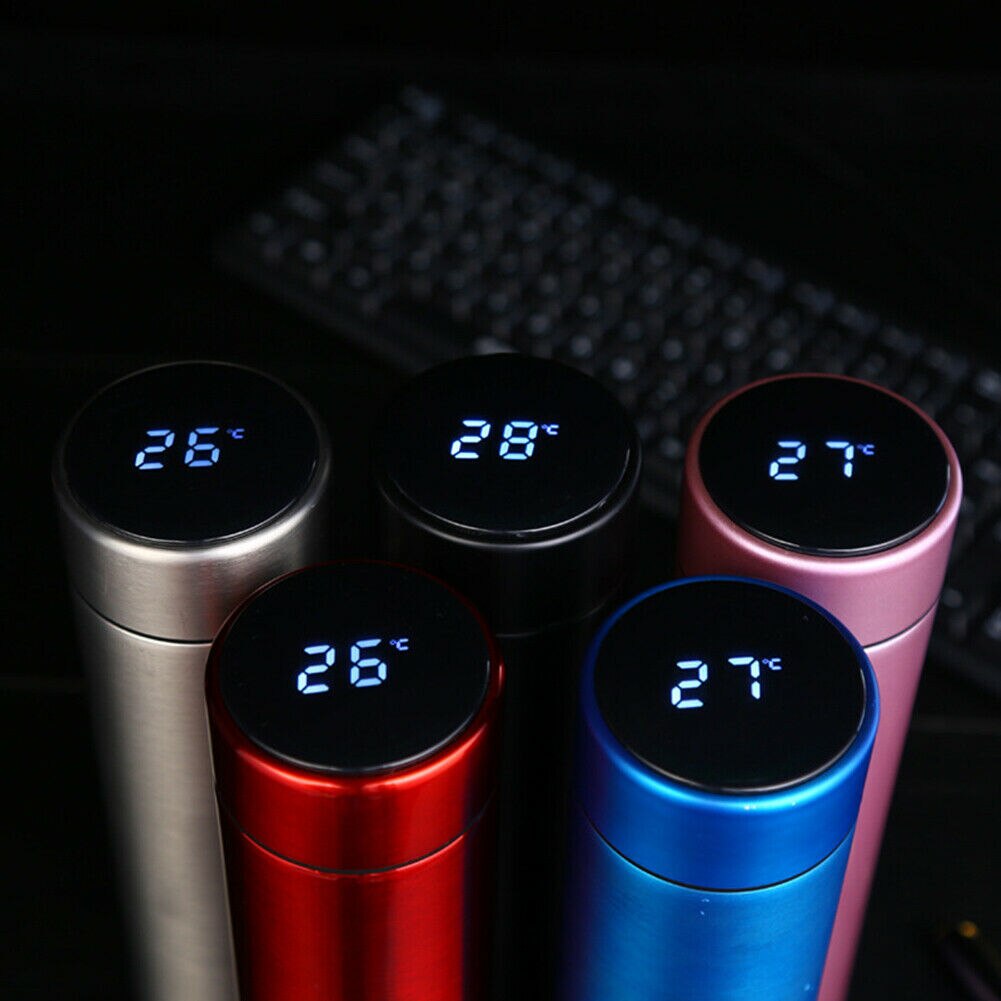 500ml Smart Vacuum Flasks Stainless Steel Smart Th... – Grandado