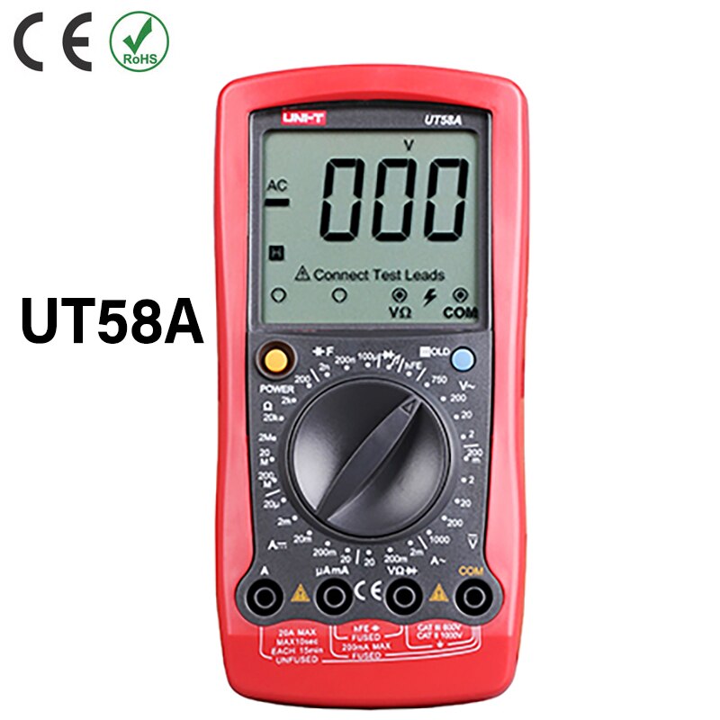 Multimètre numérique général de UNI-T UT58A/UT58B/... – Grandado