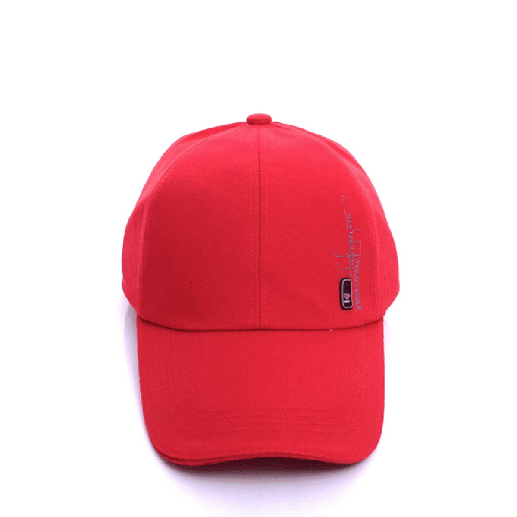 Men Baseball Cap Badge Solid Color Outdoor Adjusta... – Grandado