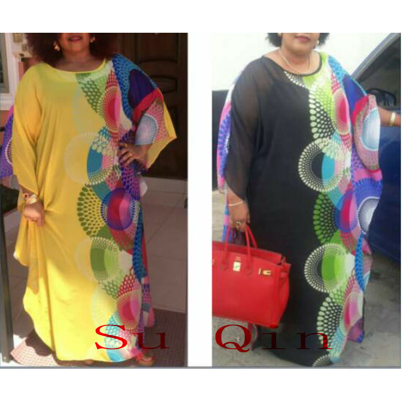 Chiffon Super Size African Loose Long Dashiki Trad... – Grandado