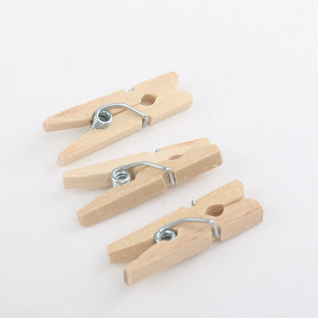 Mini pinzas de madera Natural para ropa, pinza de ... – Grandado