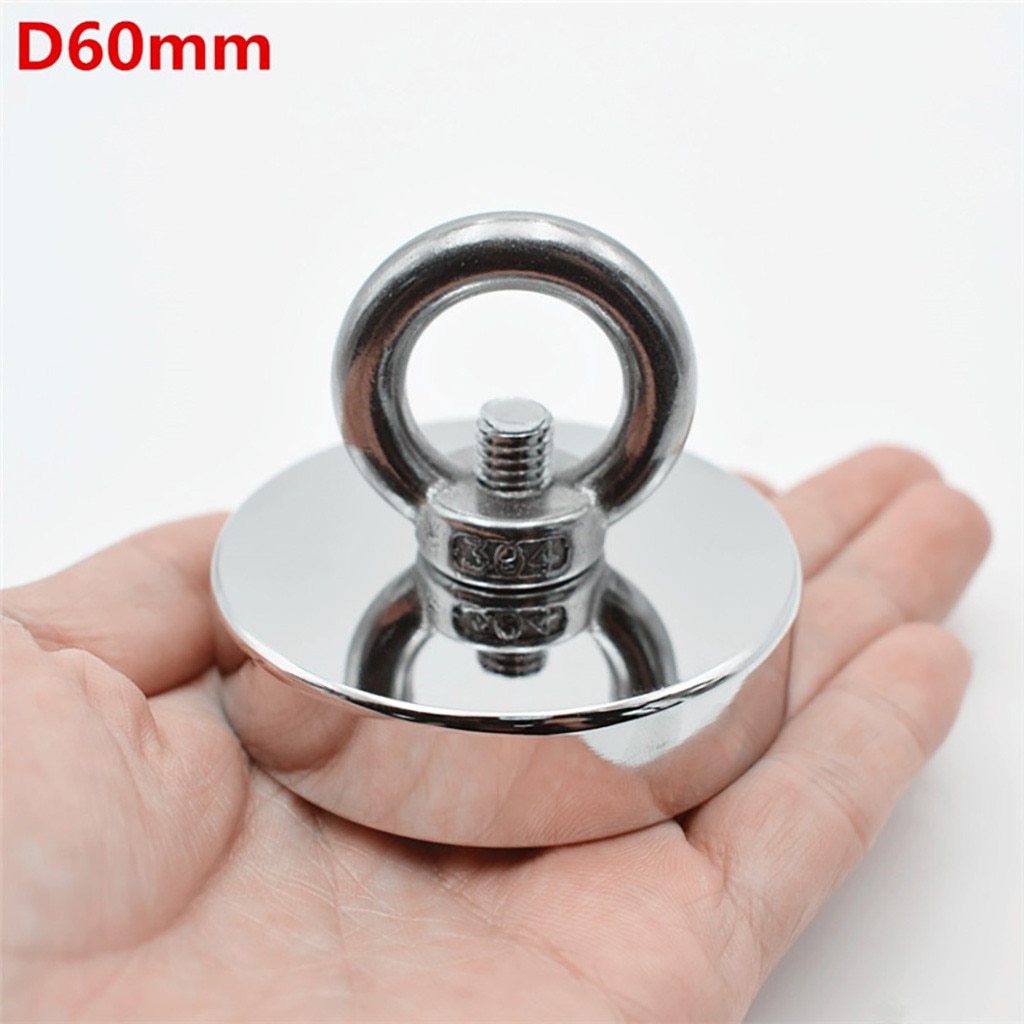 25kg D60mm strong powerful round neodymium Magnet ... – Grandado