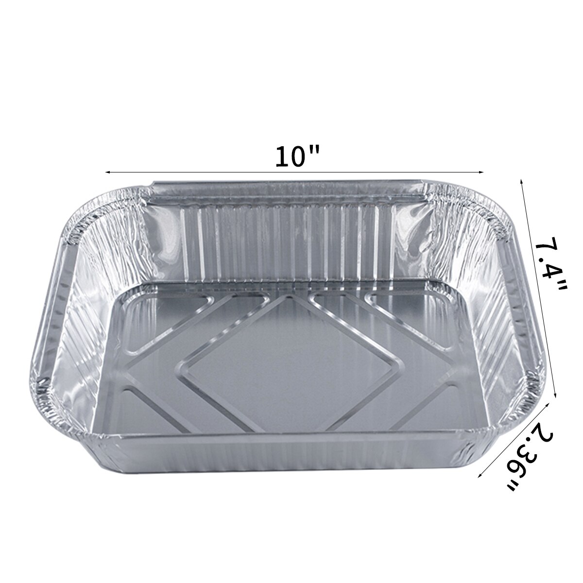 50pcs 1750ML Aluminum Foil Containers With Lid For... – Vicedeal