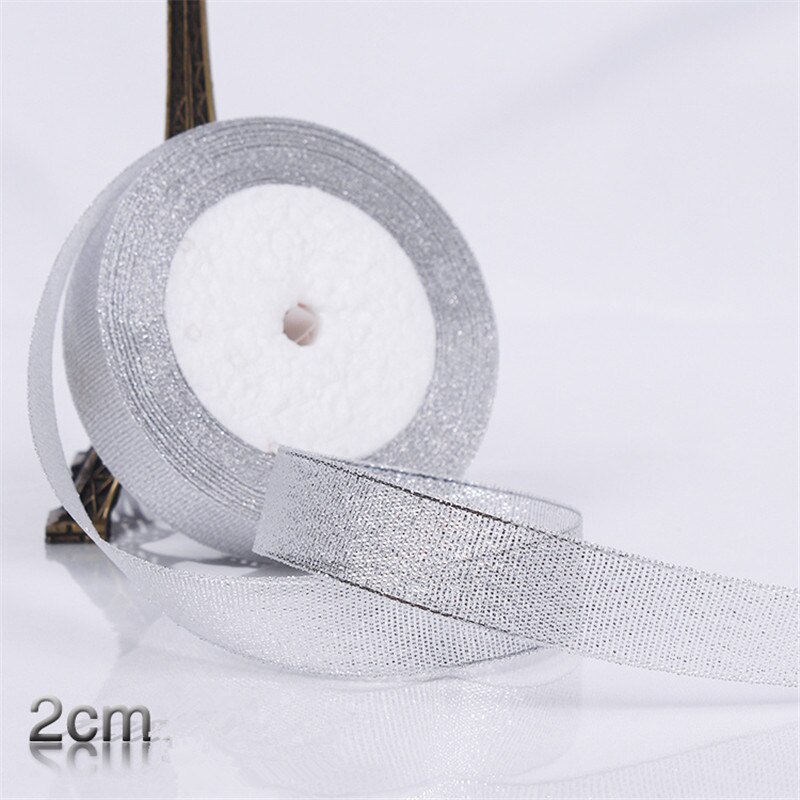 6-50mm Gold/silver Organza With Flash Embroidery O... – Grandado
