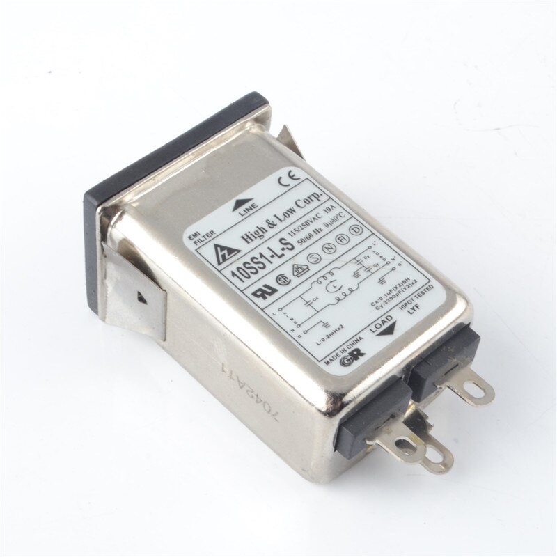 power EMI filter 10A 115/250V with ac socket Conne... – Grandado