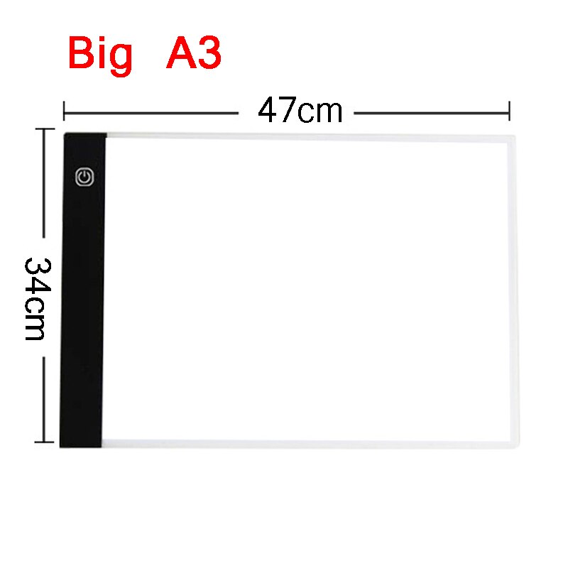 A3/A4/A5 Drie Niveau Dimbare Led Light Pad Tekenta... – Vicedeal