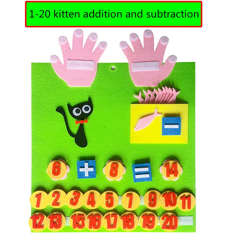 Kid DIY Non-woven Numbers Counting Toy Digital Add... – Grandado