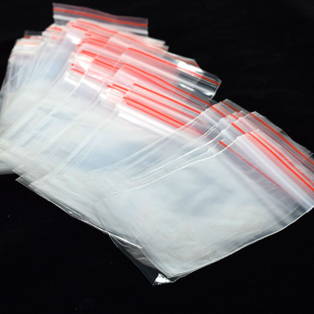 100Pcs Kleine Zip-Lock Plastic Zakken Hersluitbare... – Vicedeal
