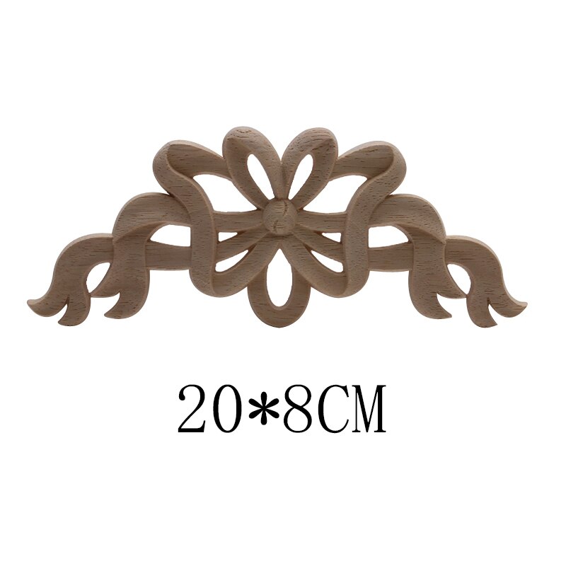Wood Decal Onlay Wood Applique Wood Frame European... – Grandado