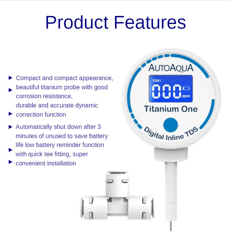 Autoaqua Aquarium Smart TDS Test Monitor TDS Displ... – Grandado