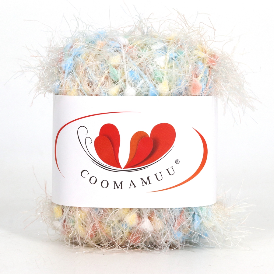 50G Soft Blend Fancy Bean Wool Yarn Multi-strand M... – Grandado