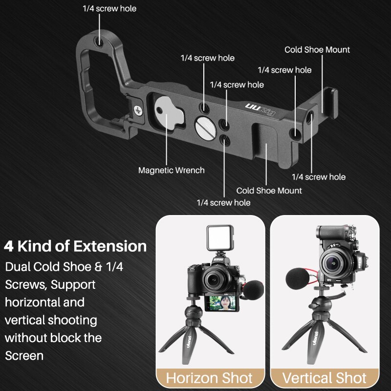 L Vertical Quick Release Plate QR Camera Holder Br... – Vicedeal