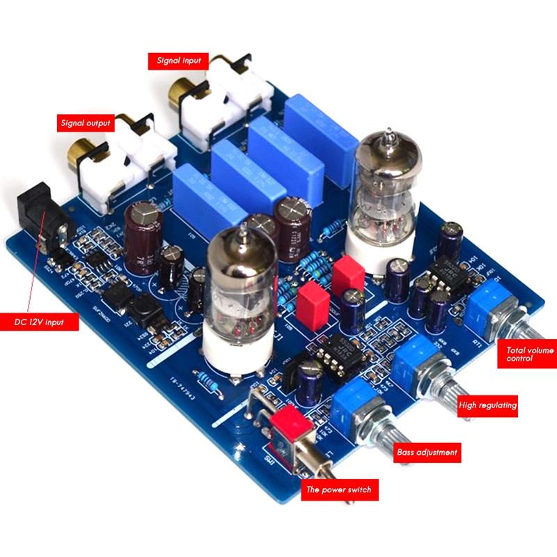 6J1 Tube Bile Preamplifier HIFI Audio Preamp with ... – Vicedeal