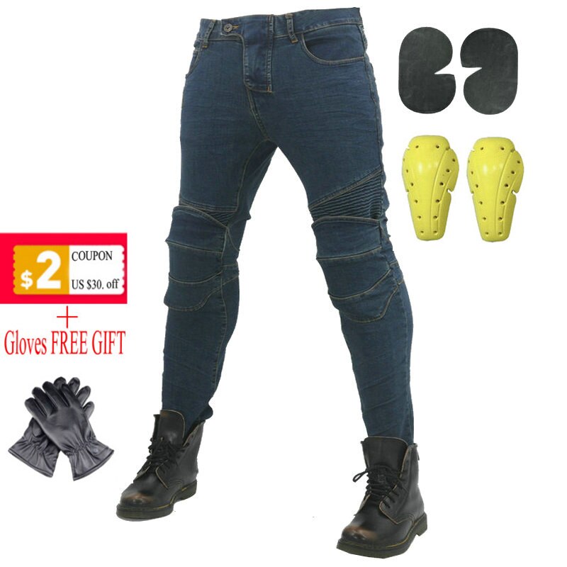 Motorcycle Pants Men Moto Jeans Protective Gear Ri... – Grandado