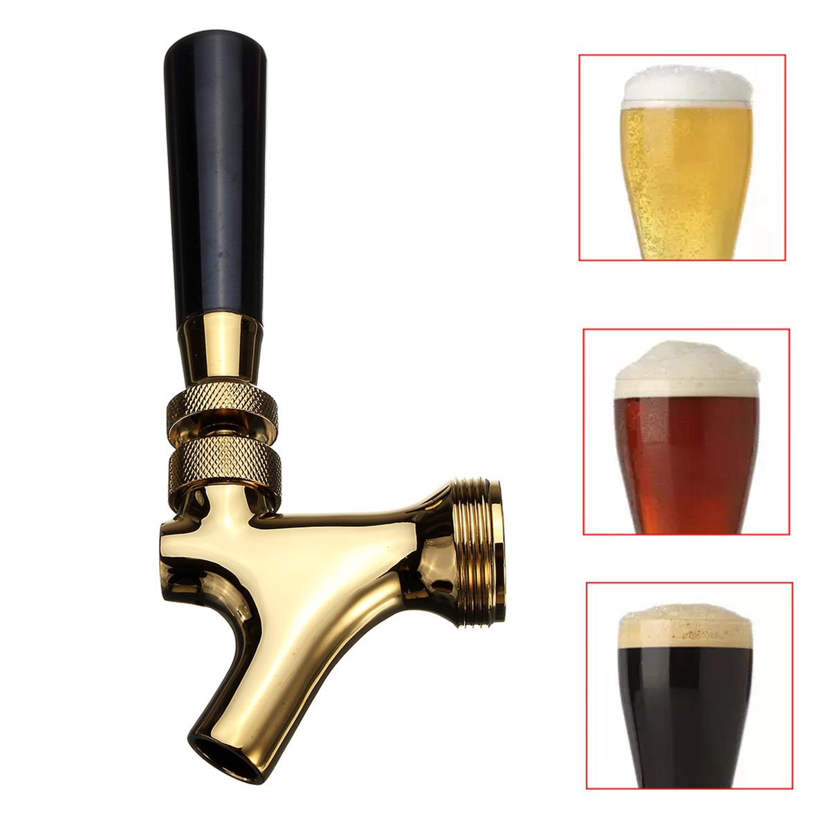 Gold Draft Beer Faucet Beer Draft Shank Tap Brass ... – Grandado