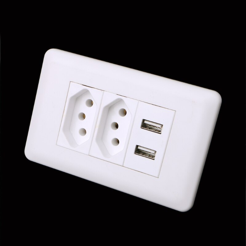 Wall Power Brazil Socket 15A Brasil Standard Doubl... – Grandado