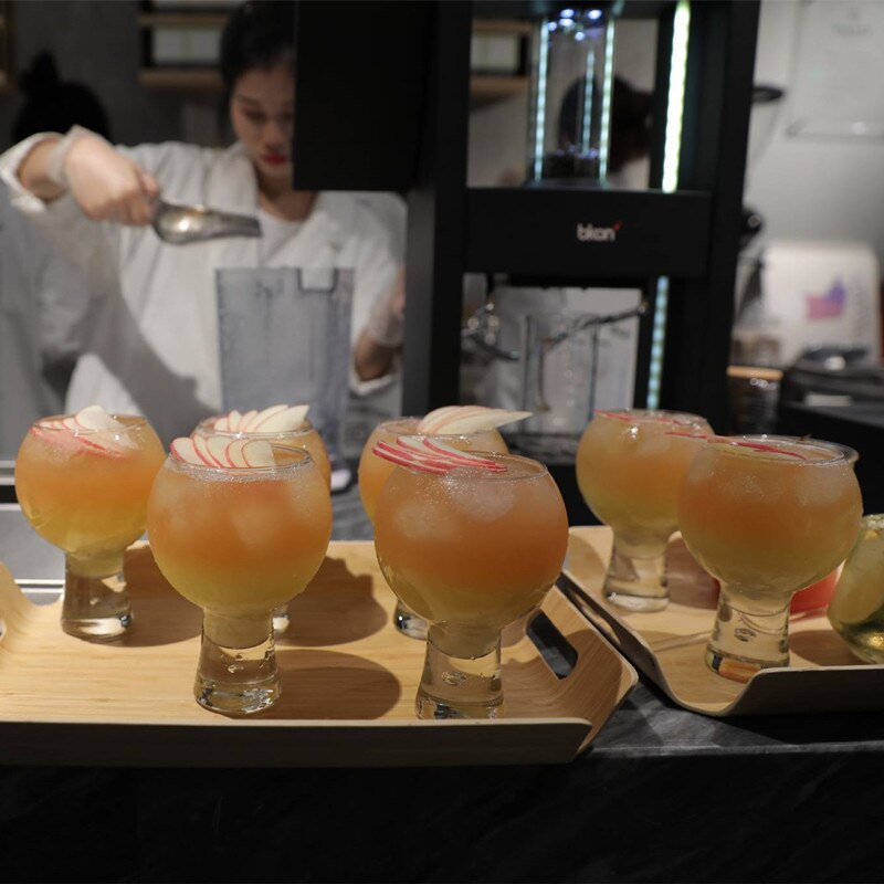 Ins Fruit Juice Glass Cup Restaurant Ice Orange Le... – Grandado