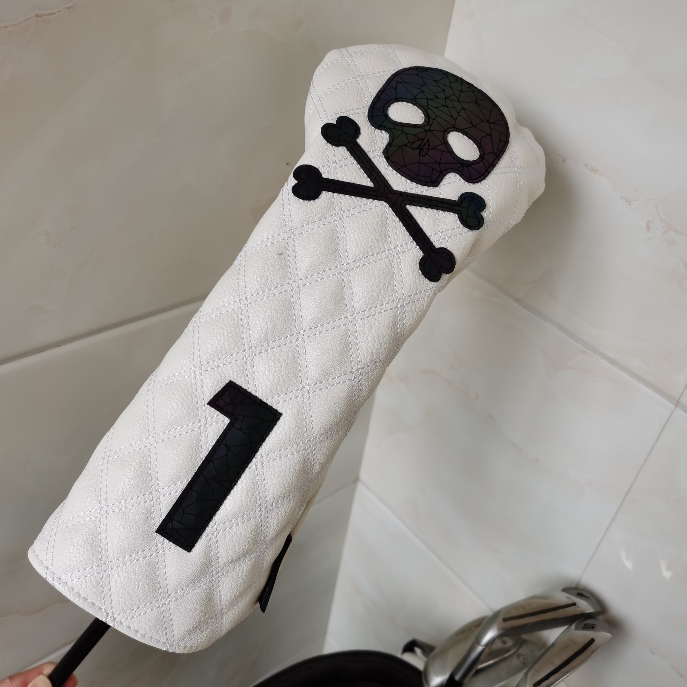 PU Leather Golf Wood Headcovers SKULL For Driver F... – Grandado