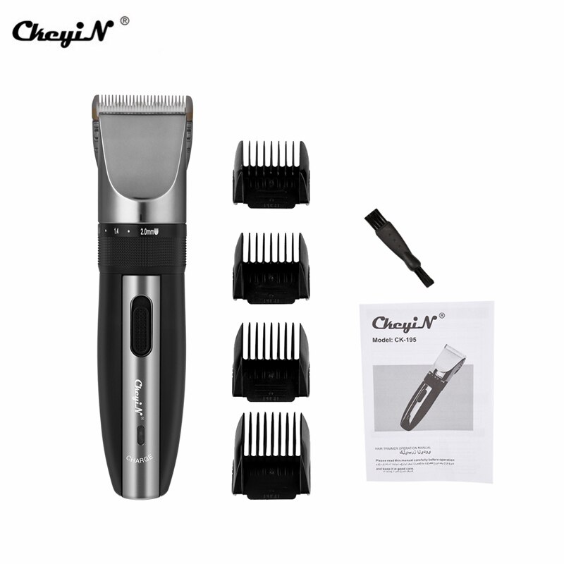 CkeyiN Rechargeable Hair Clipper Adjustable with 4... – Vicedeal