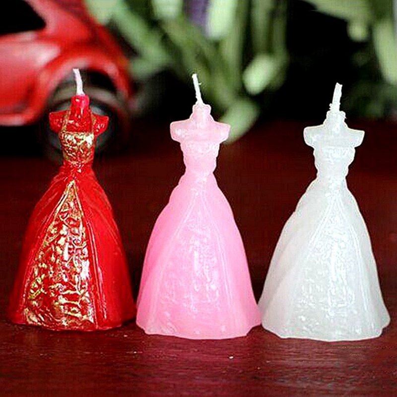 10pcs/lot wedding bride dress candle favor wedding... – Grandado