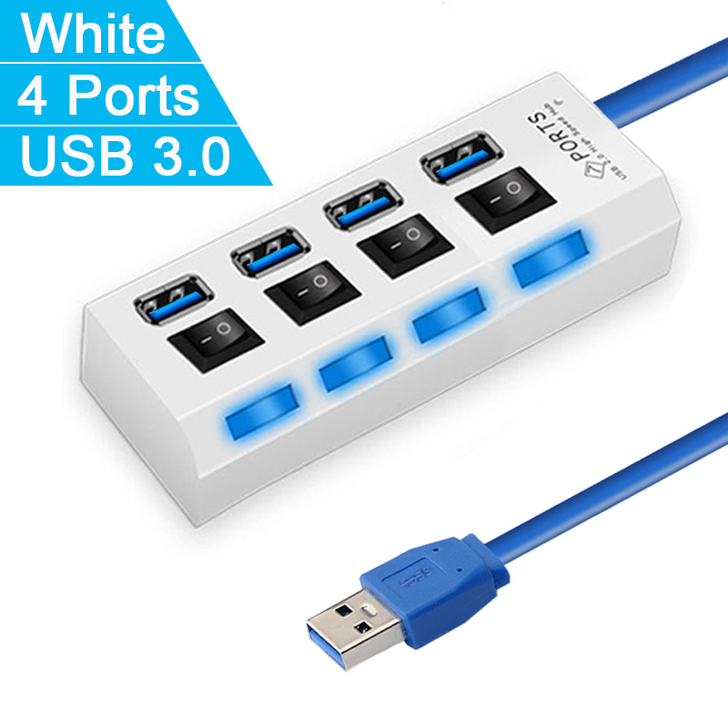 USB Hub Adapter 3.0 Multi USB Port 3/4 Ports Hub U... – Vicedeal