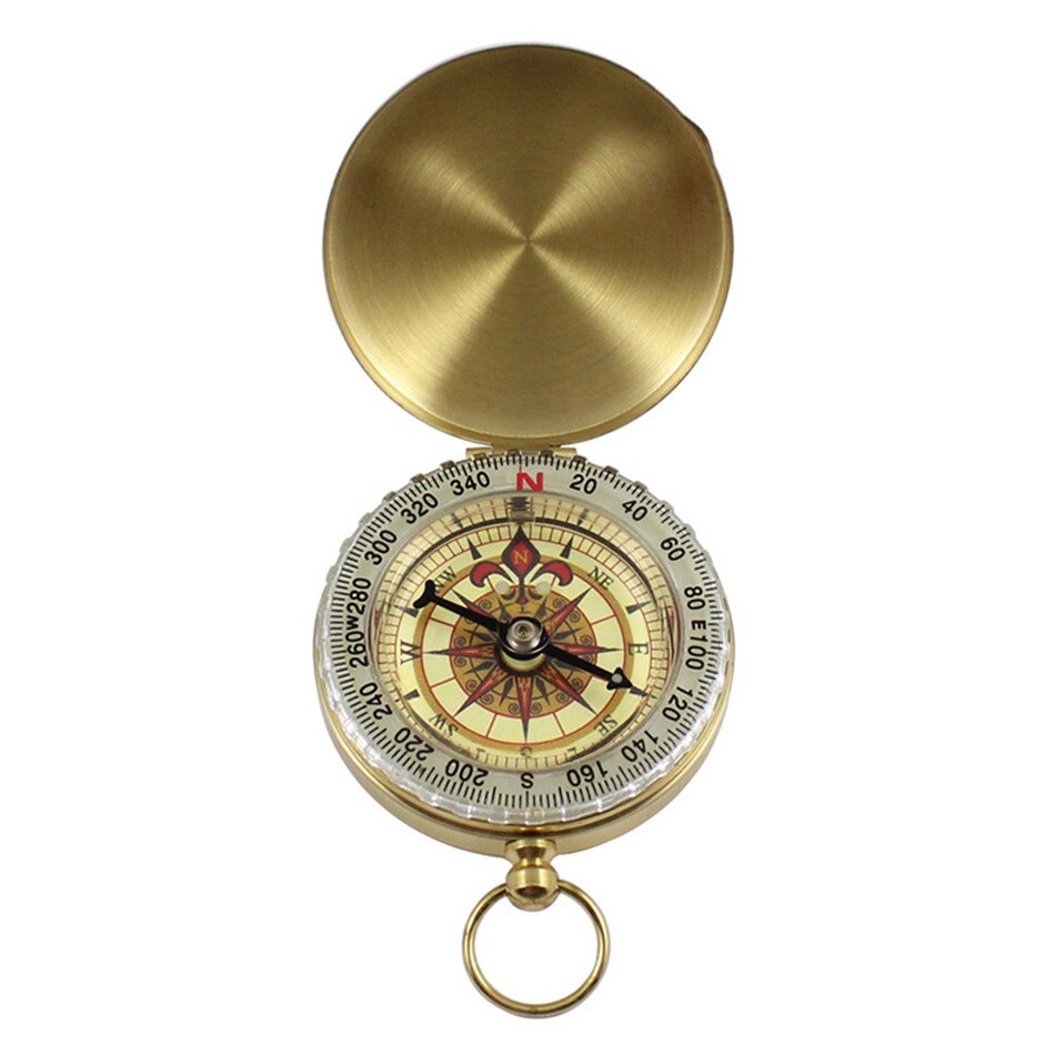 Pure Copper Clamshell Compass Luminous Pocket Comp... – Grandado