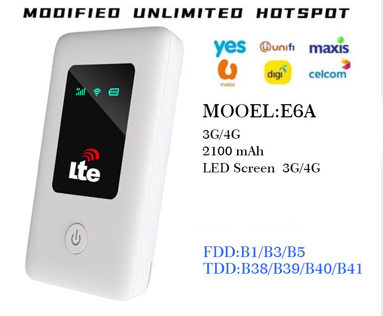 Przenośny MIFI samochód 4G LTE E6 router wi-fi mob... – Grandado