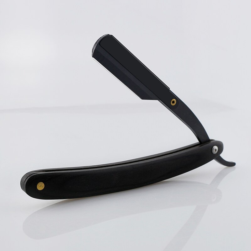 RIRON Black Wood Handle Shaving Razor Straight Edg... – Grandado